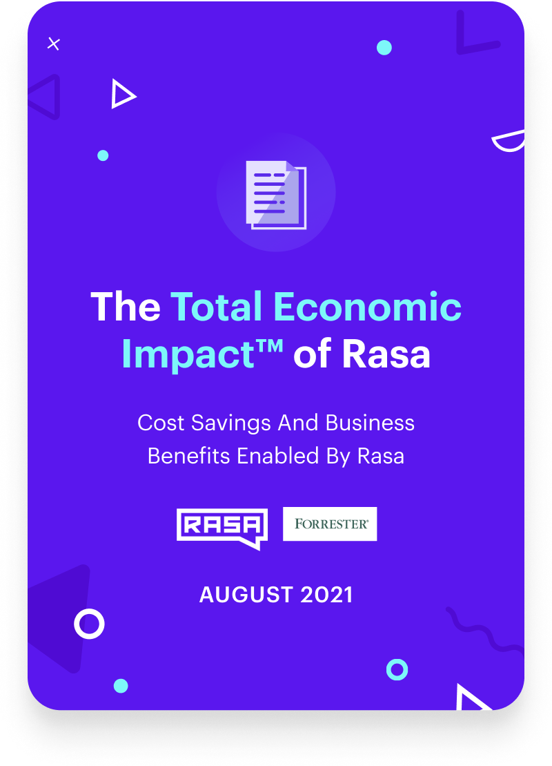 Forrester Total Economic Impact (TEI) Report of Rasa's Conversational AI