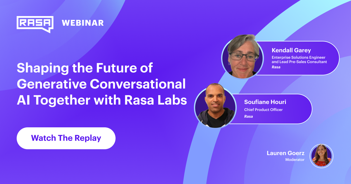 [Webinar] Rasa Labs: Shaping the Future of Conversational AI Together